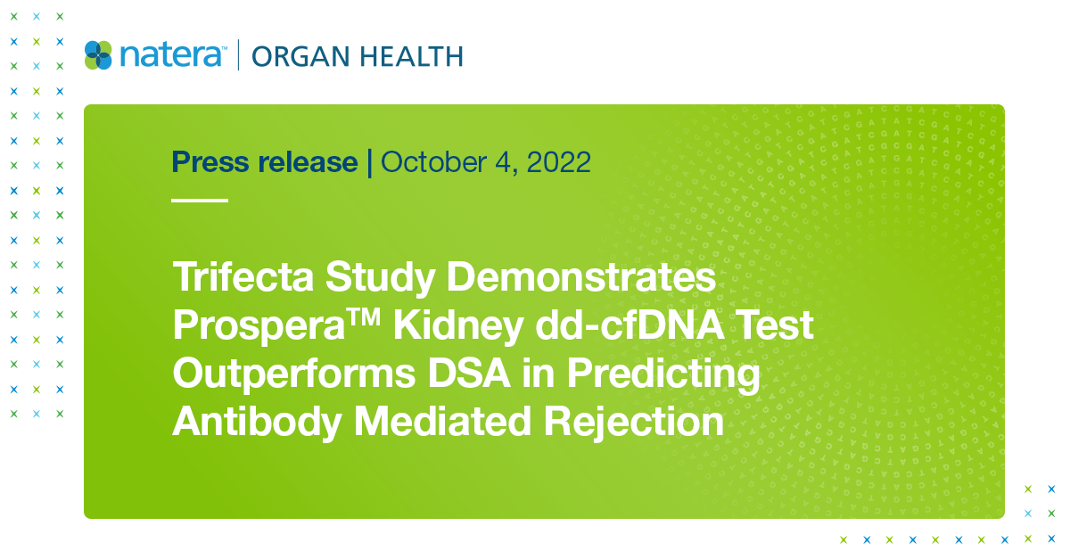 Trifecta Study Demonstrates Prospera™ Kidney dd-cfDNA Test Outperforms ...