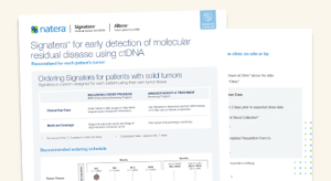 Colon Cancer Recurrence Blood Test – Signatera