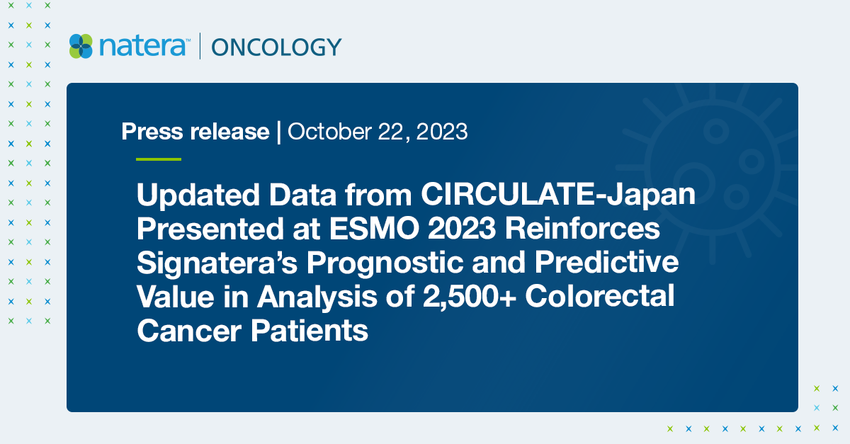 Updated Data from CIRCULATE-Japan Presented at ESMO 2023 Reinforces ...